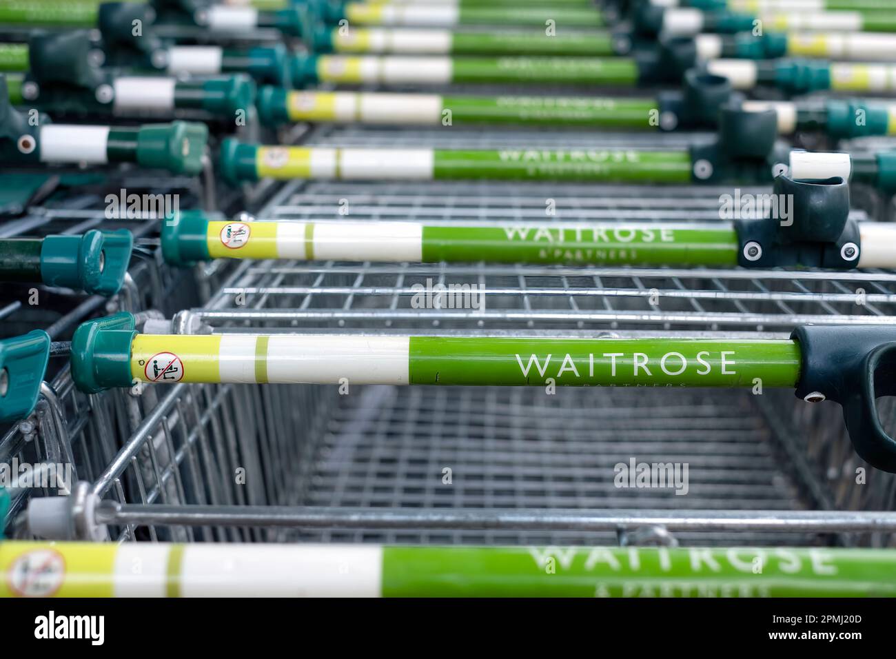 Waitrose logo and trollies hi-res stock photography and images - Alamy