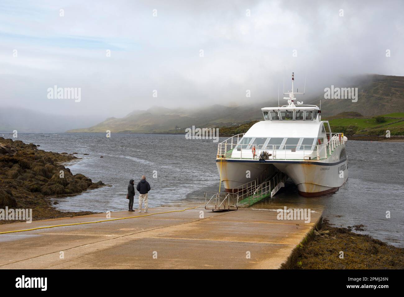 Boat, Killary Harbour, Fjord, Ireland Stock Photo - Alamy