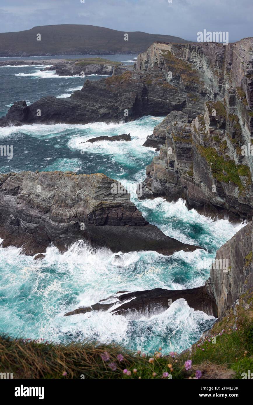 Kerry Cliffs, Portmagee, The Skellig Ring, Ireland Stock Photo - Alamy