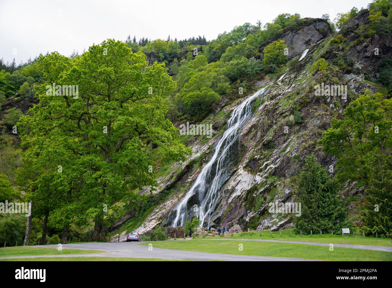Powerscourt Waterfall, Waterfall, River Dargle, near Enniskerry, County ...