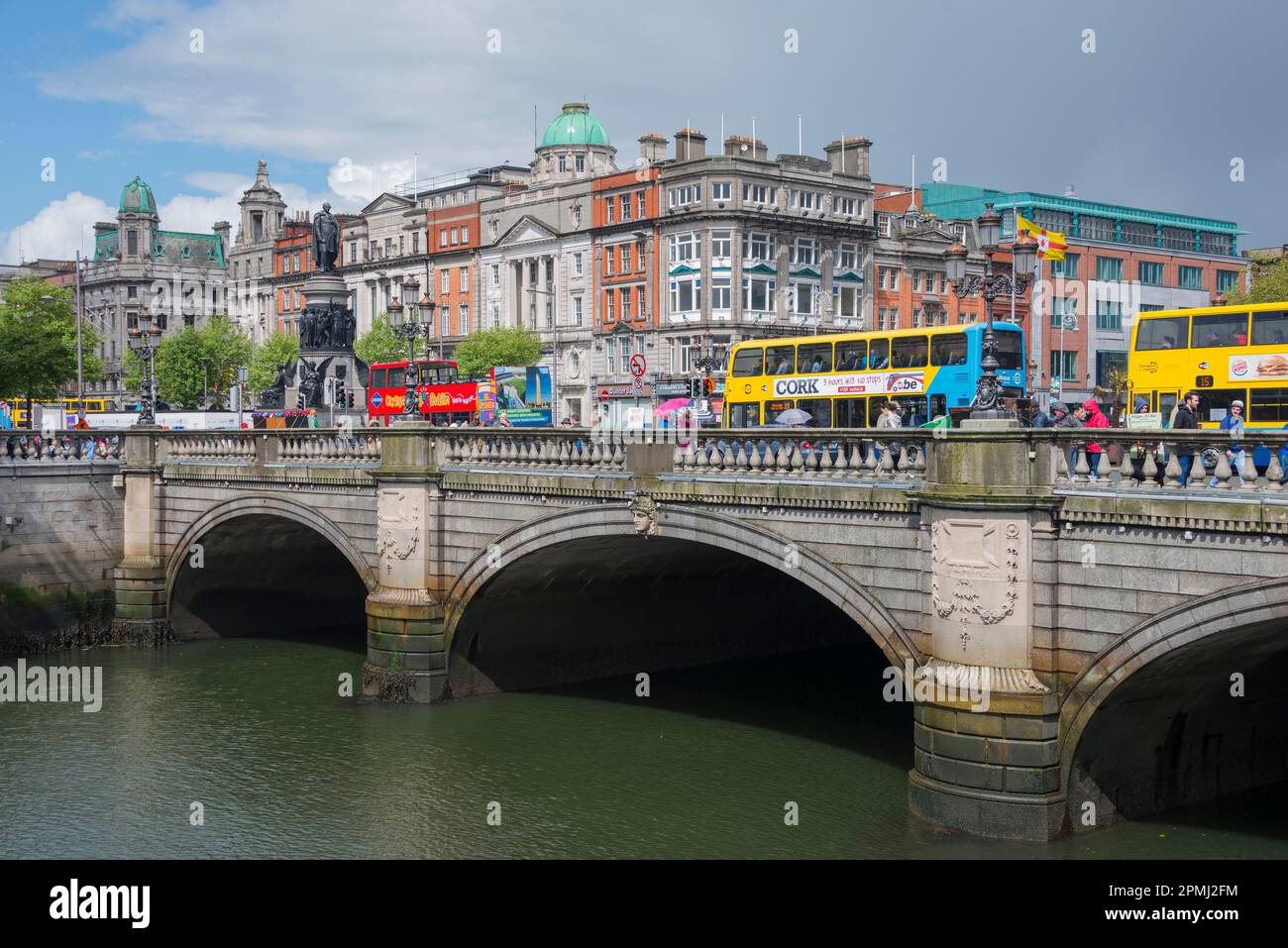 O'Connell Bridge, River Liffey, Dublin, County Dublin, Ireland Stock ...
