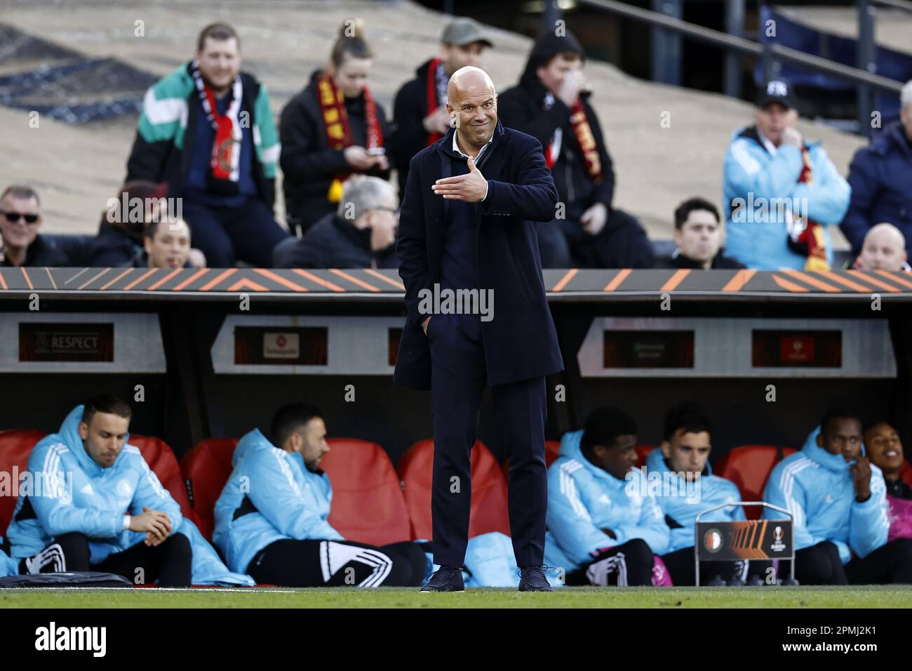 ROTTERDAM - Feyenoord coach Arne Slot during the UEFA Europa League ...
