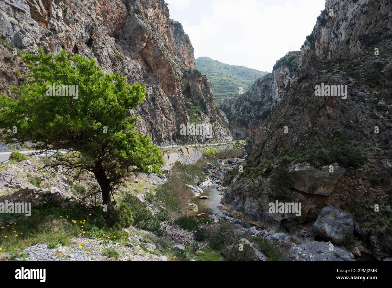 Kourtaliotiko Gorge or Asomatos Gorge, Crete, Greece Stock Photo - Alamy