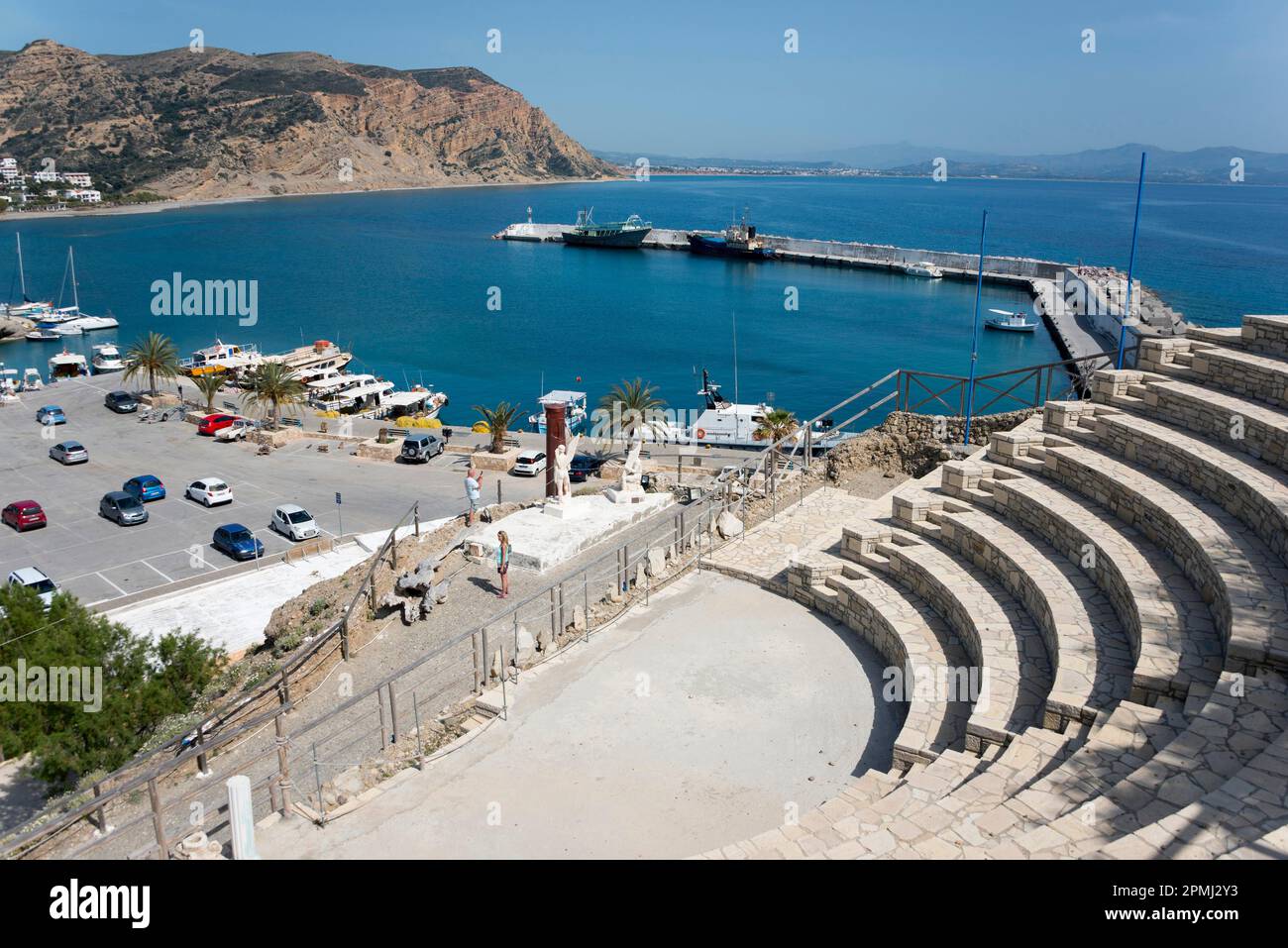 Daedalus and Icarus Theatre, Agia Galini, Crete, Greece Stock Photo - Alamy