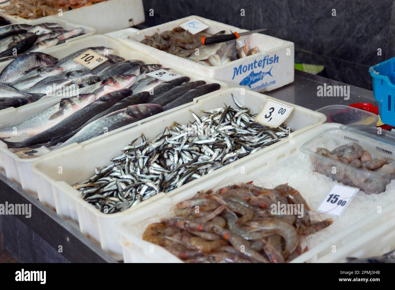 Market, Herceg Novi, Bay of Kotor, Montenegro Stock Photo - Alamy