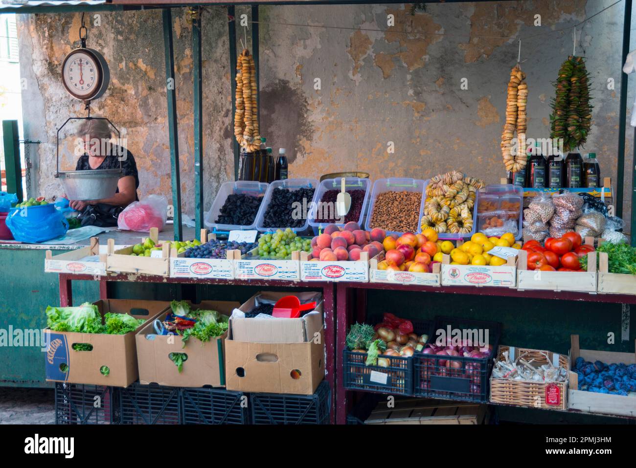 Market, Herceg Novi, Bay of Kotor, Montenegro Stock Photo - Alamy