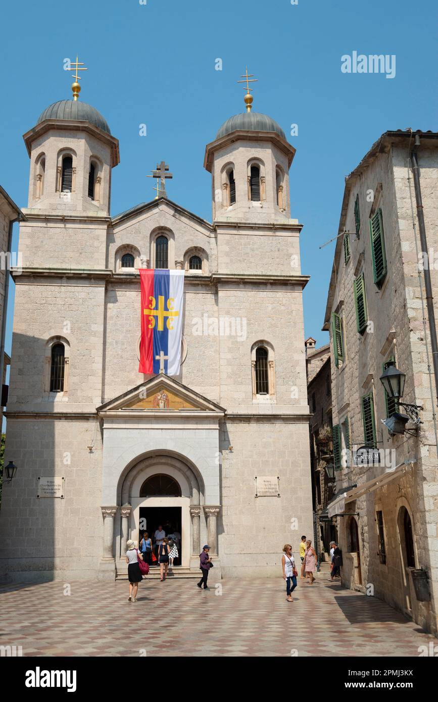 Church of St. Nicholas, St. hatch's Square, Old Town, Kotor, Bay of ...