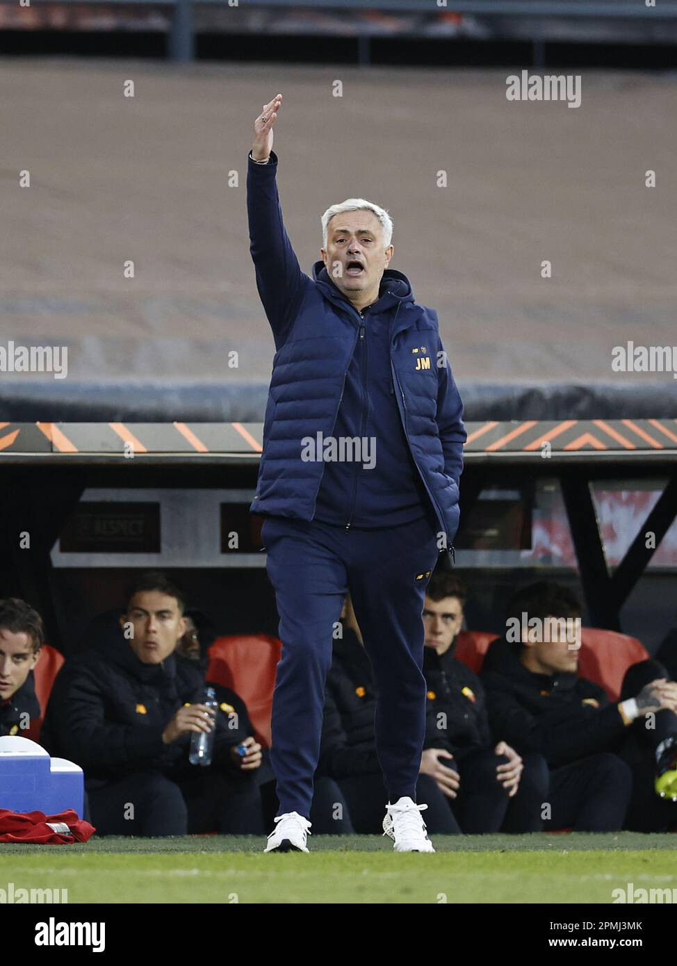 ROTTERDAM - AS Roma coach Jose Mourinho during the UEFA Europa League ...
