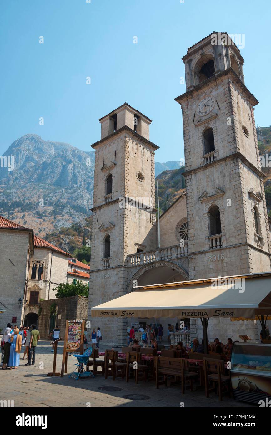 Cathedral of St. Tryphon, Old Town, Kotor, Bay of Kotor, Montenegro, Sv ...