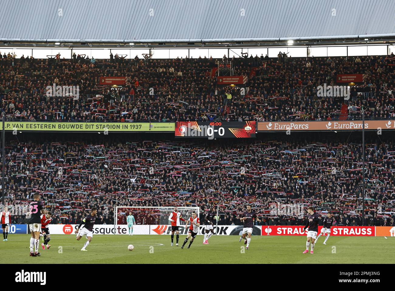 ROTTERDAM - Feyenoord fans during the UEFA Europa League quarter final ...