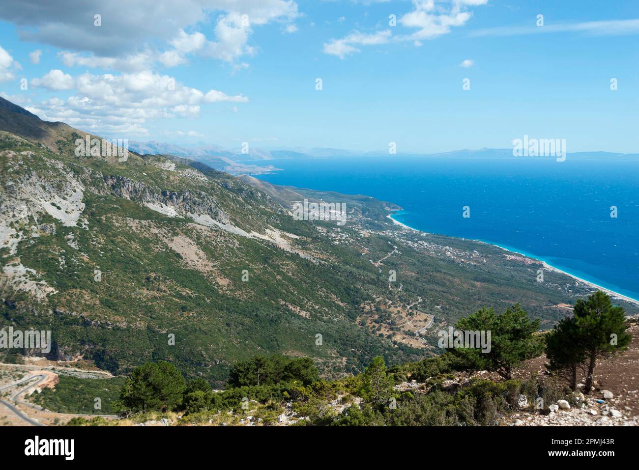 South of Llogara Pass, Riviera, Ionian Sea, Albania Stock Photo - Alamy