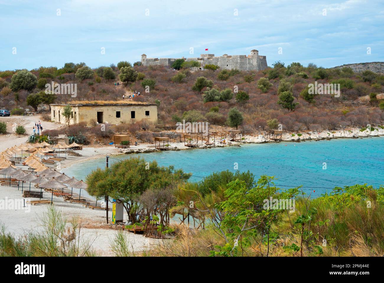 Castle of Ali Pasha of Tepelena, Riviera, Ionian Sea, Albania Stock ...