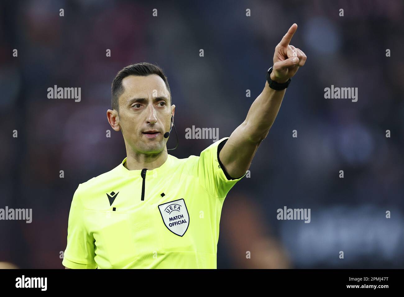 ROTTERDAM - Referee Jose Maria Sanchez during the UEFA Europa League ...