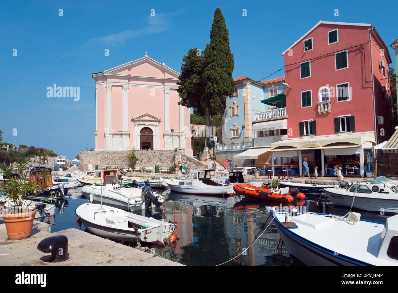 Port, Veli Losinj, Losinj Island, Kvarner Gulf Bay, Croatia Stock Photo ...