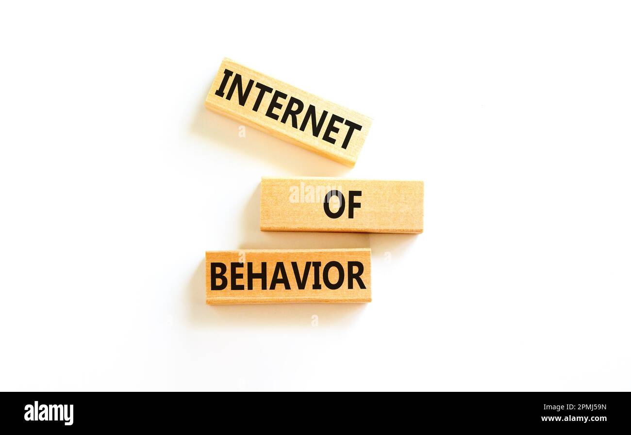 Internet of behavior symbol. Concept words Internet of behavior on ...