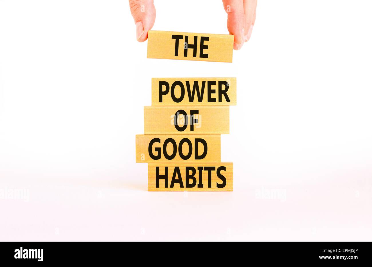 The power of good habits symbol. Concept words The power of good habits ...
