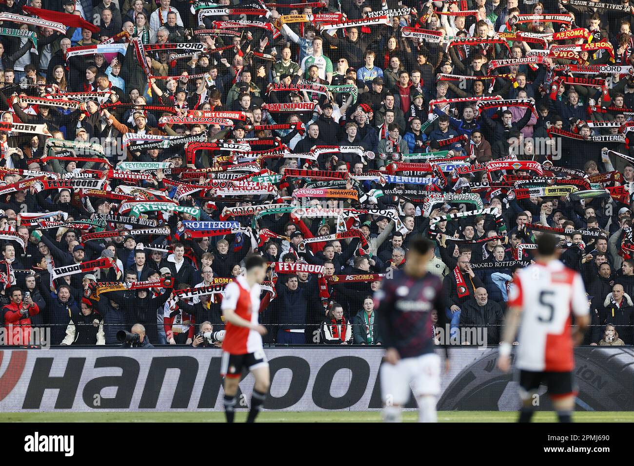 ROTTERDAM - Feyenoord fans during the UEFA Europa League quarter final ...