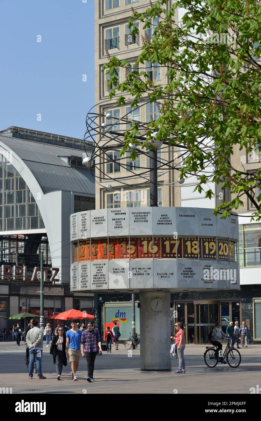 World Time Clock, Alexanderplatz, Mitte, Berlin, Germany Stock Photo - Alamy