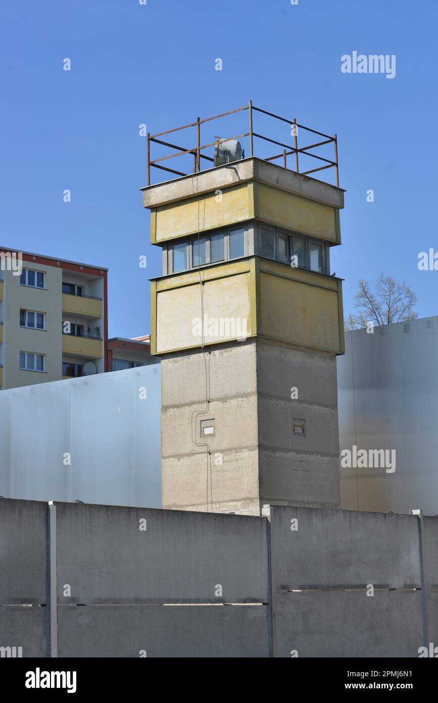 Watchtower, Berlin Wall Memorial, Bernauer Strasse, Mitte, Berlin ...
