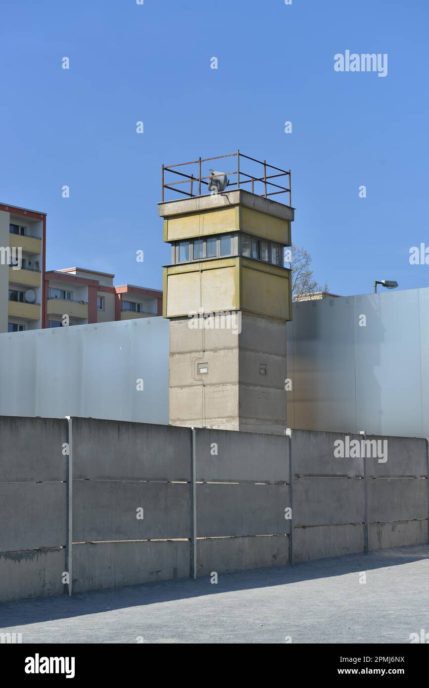 Watchtower, Berlin Wall Memorial, Bernauer Strasse, Mitte, Berlin ...