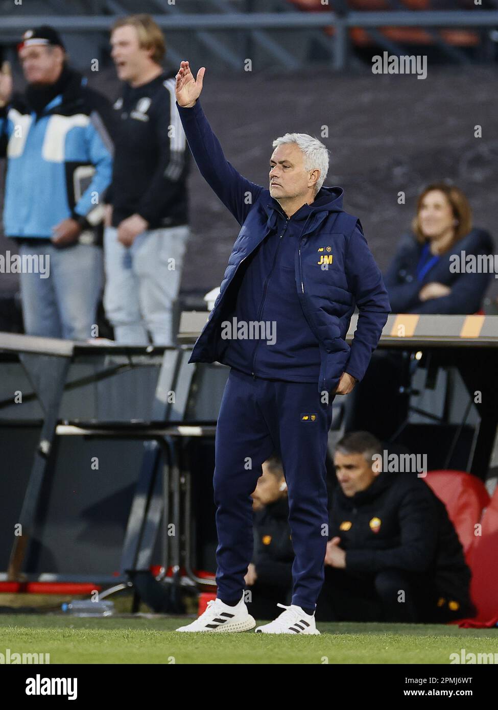 ROTTERDAM - AS Roma coach Jose Mourinho during the UEFA Europa League ...