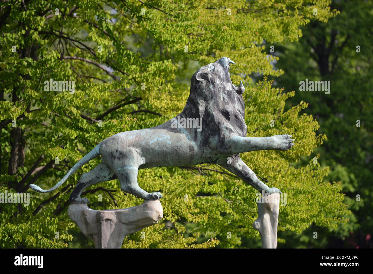 Bavarian Lion, Bayerischer Platz, Schoeneberg, Berlin, Germany Stock ...