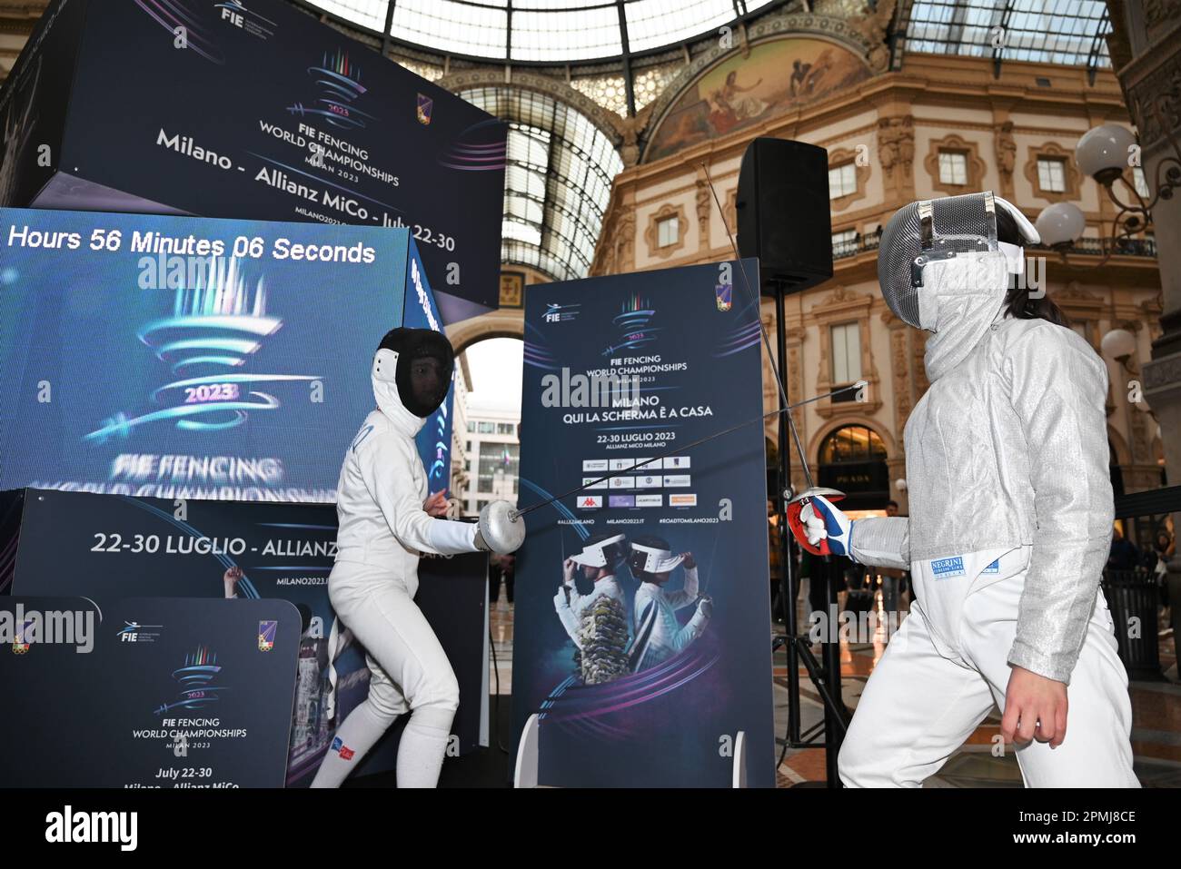 Milan, Italy. 13th Apr, 2023. Milan, Italy Fencing World Championships ...