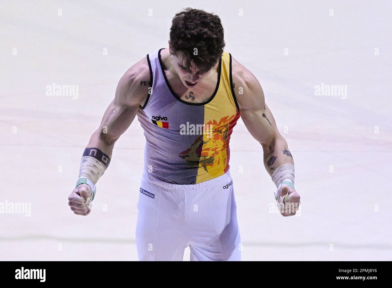 Antalya, Turkey. 13th Apr, 2023. Belgian gymnast Victor Martinez ...