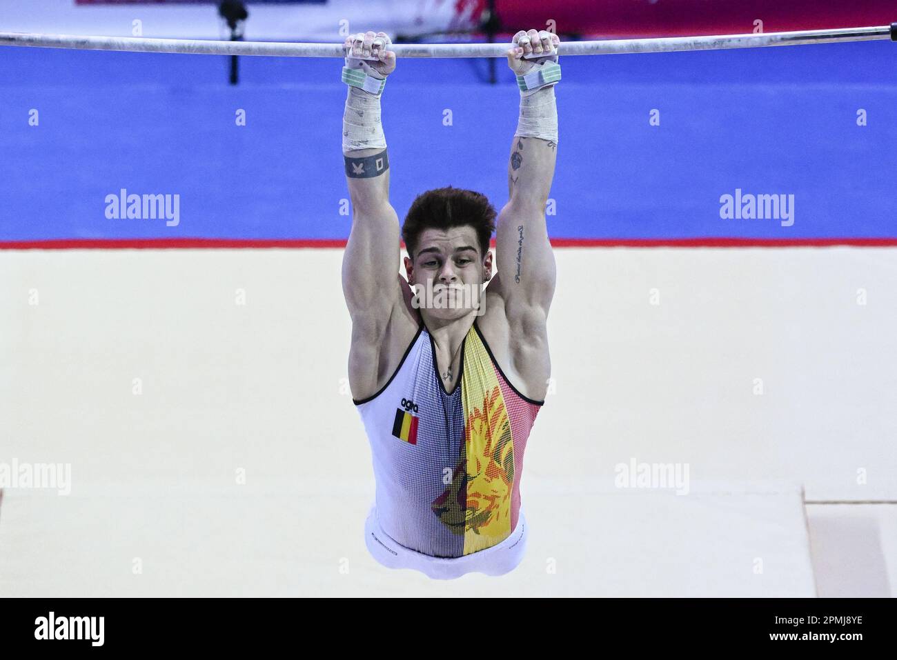 Antalya, Turkey. 13th Apr, 2023. Belgian gymnast Victor Martinez ...