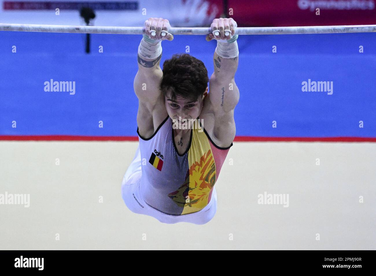 Antalya, Turkey. 13th Apr, 2023. Belgian gymnast Victor Martinez ...