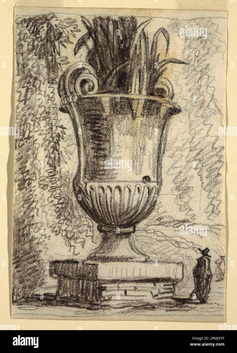 Drawing, Monumental Vase in a Park; Designed by Felice Giani (Italian ...
