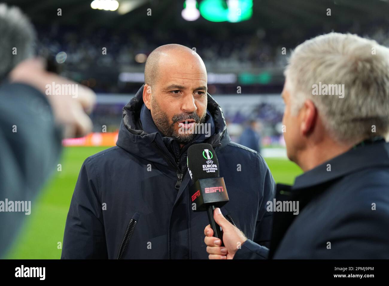 BRUSSELS - AZ Alkmaar coach Pascal Jansen during the UEFA Conference ...