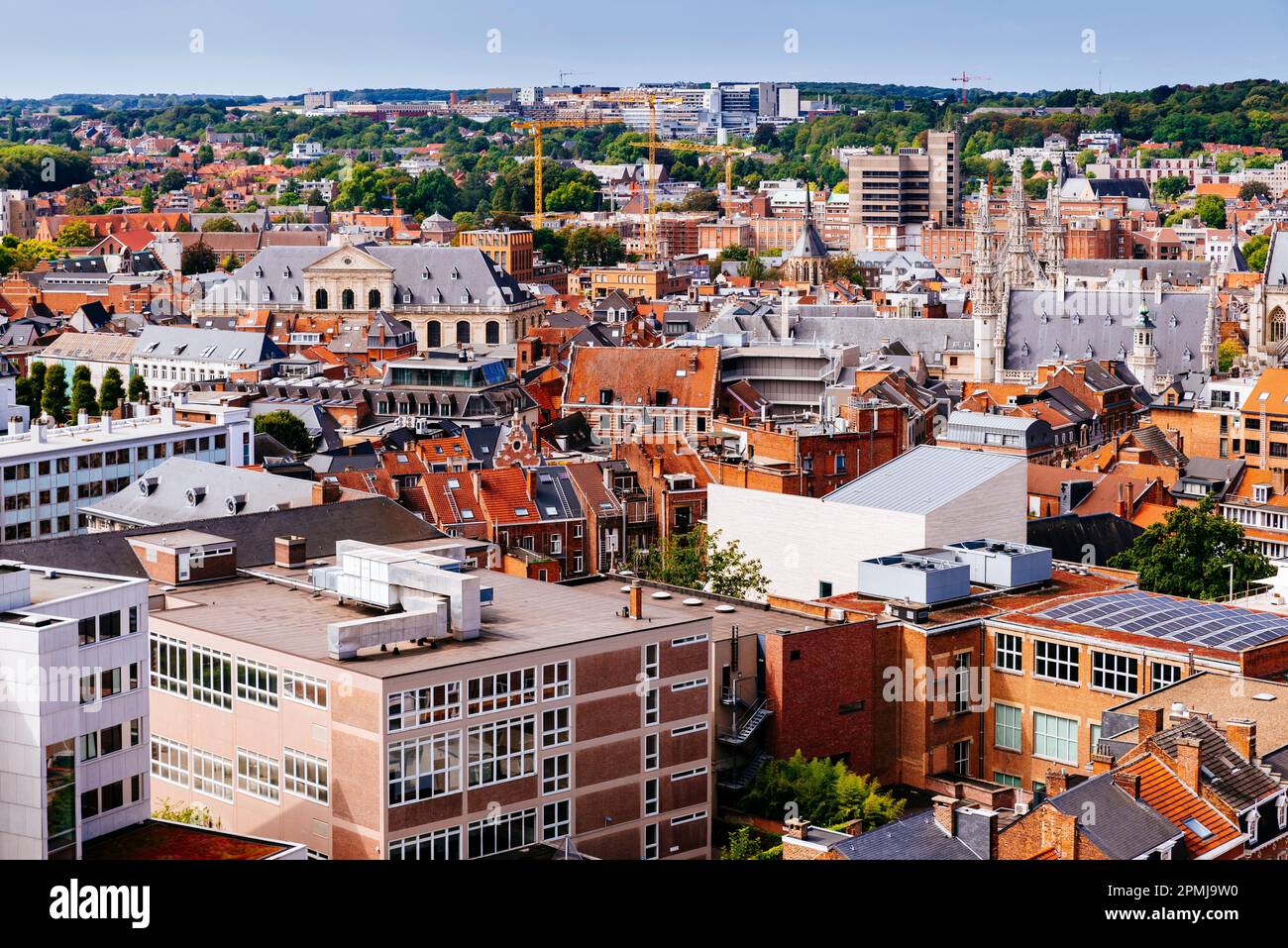 Aerial view of Leuven. Leuven, Flemish Community, Flemish Region ...