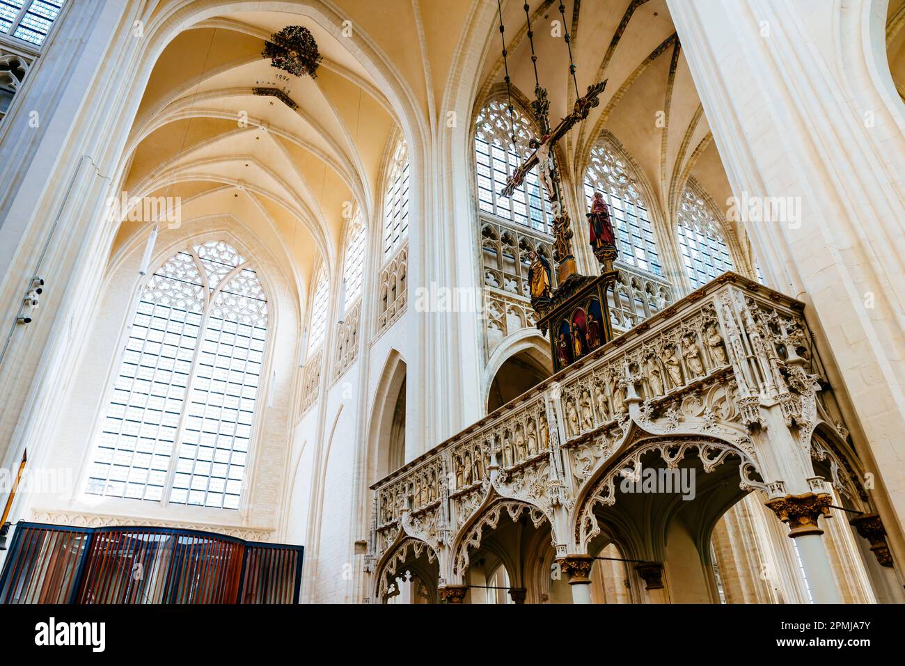 Rood screen. Saint Peter's Church is a Roman Catholic church built in ...