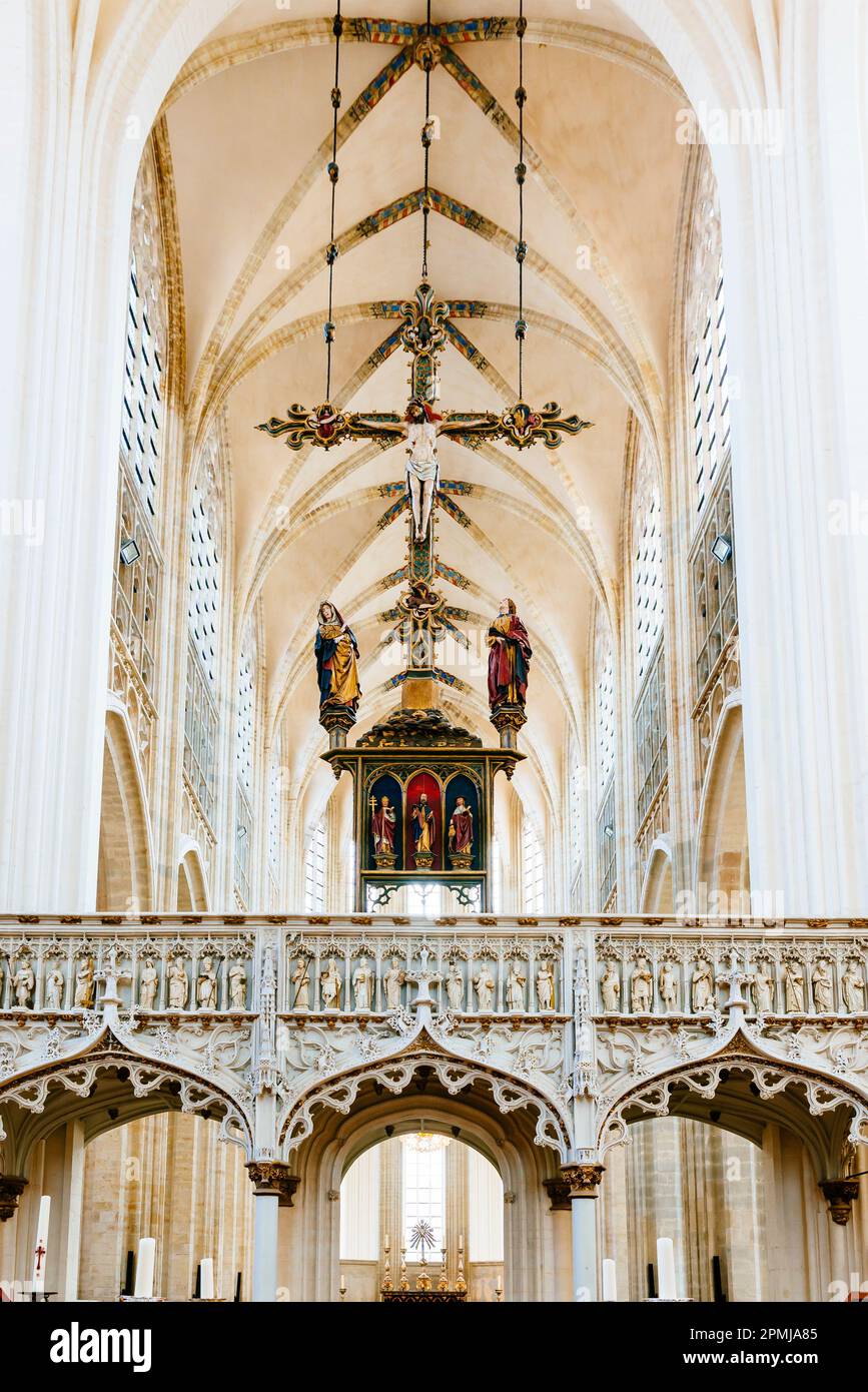 Rood screen. Saint Peter's Church is a Roman Catholic church built in ...