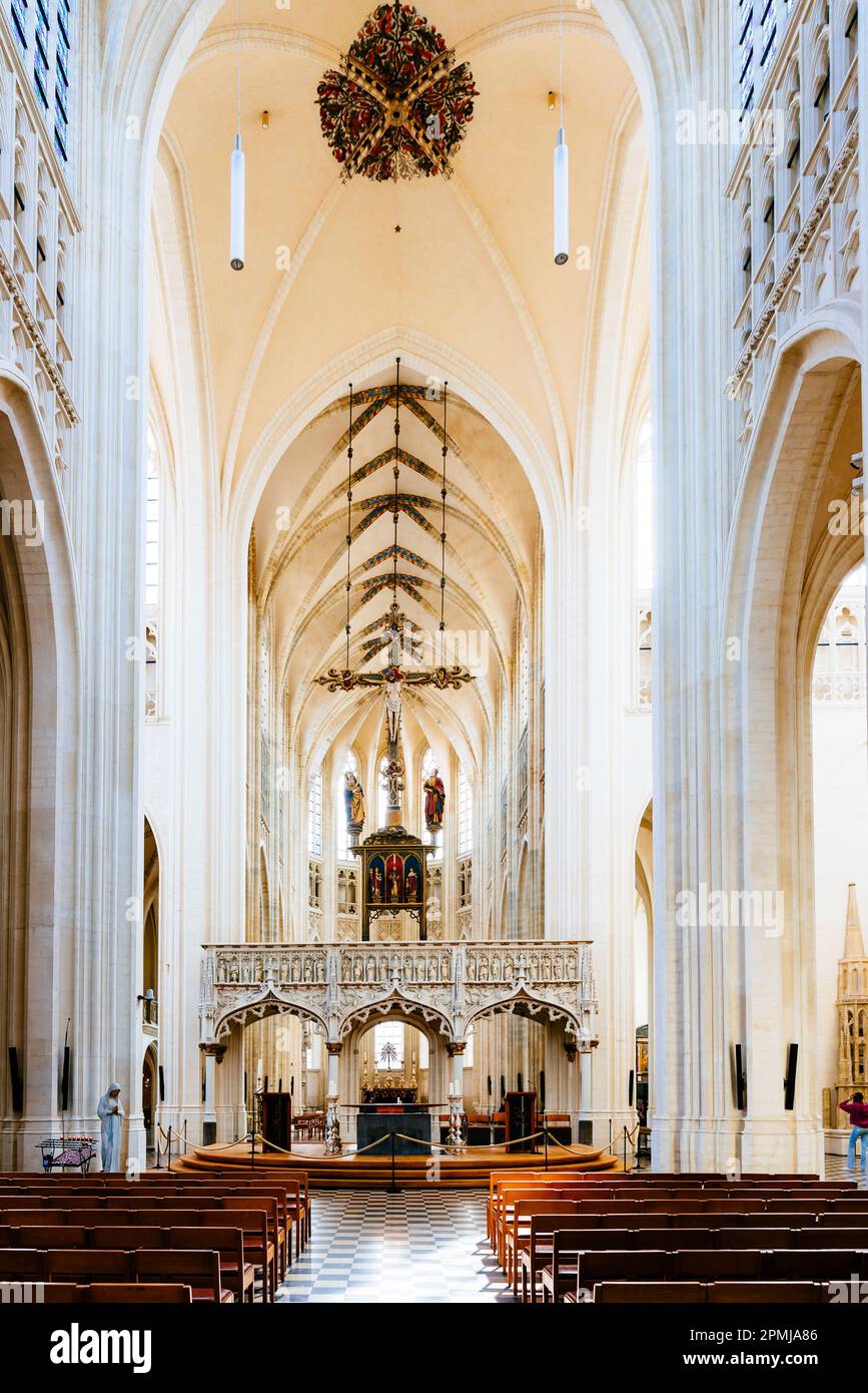 Rood screen. Saint Peter's Church is a Roman Catholic church built in ...