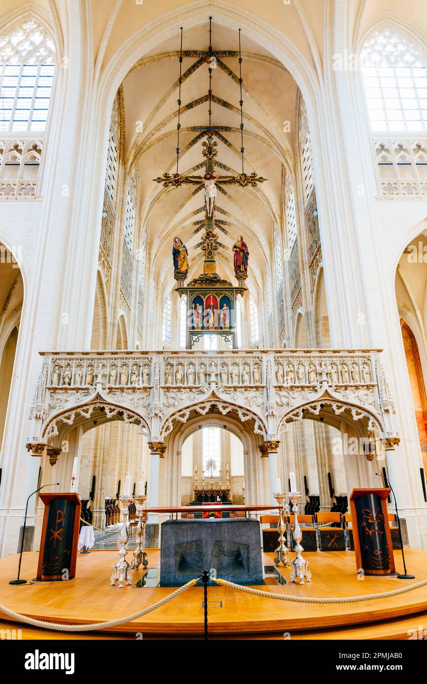 Rood screen. Saint Peter's Church is a Roman Catholic church built in ...