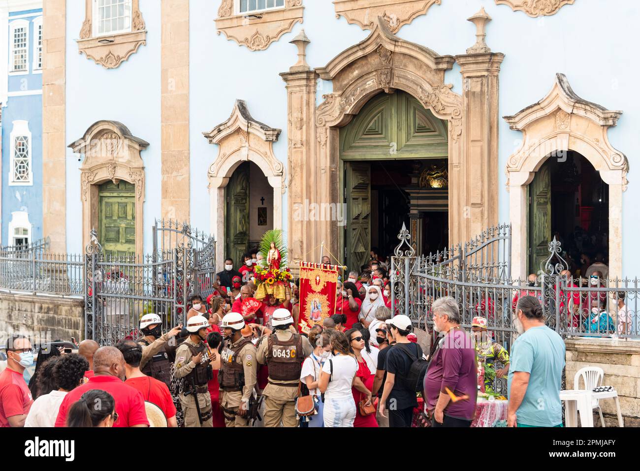 Salvador, Bahia, Brazil - December 04, 2022: Image of Santa Barbara is ...