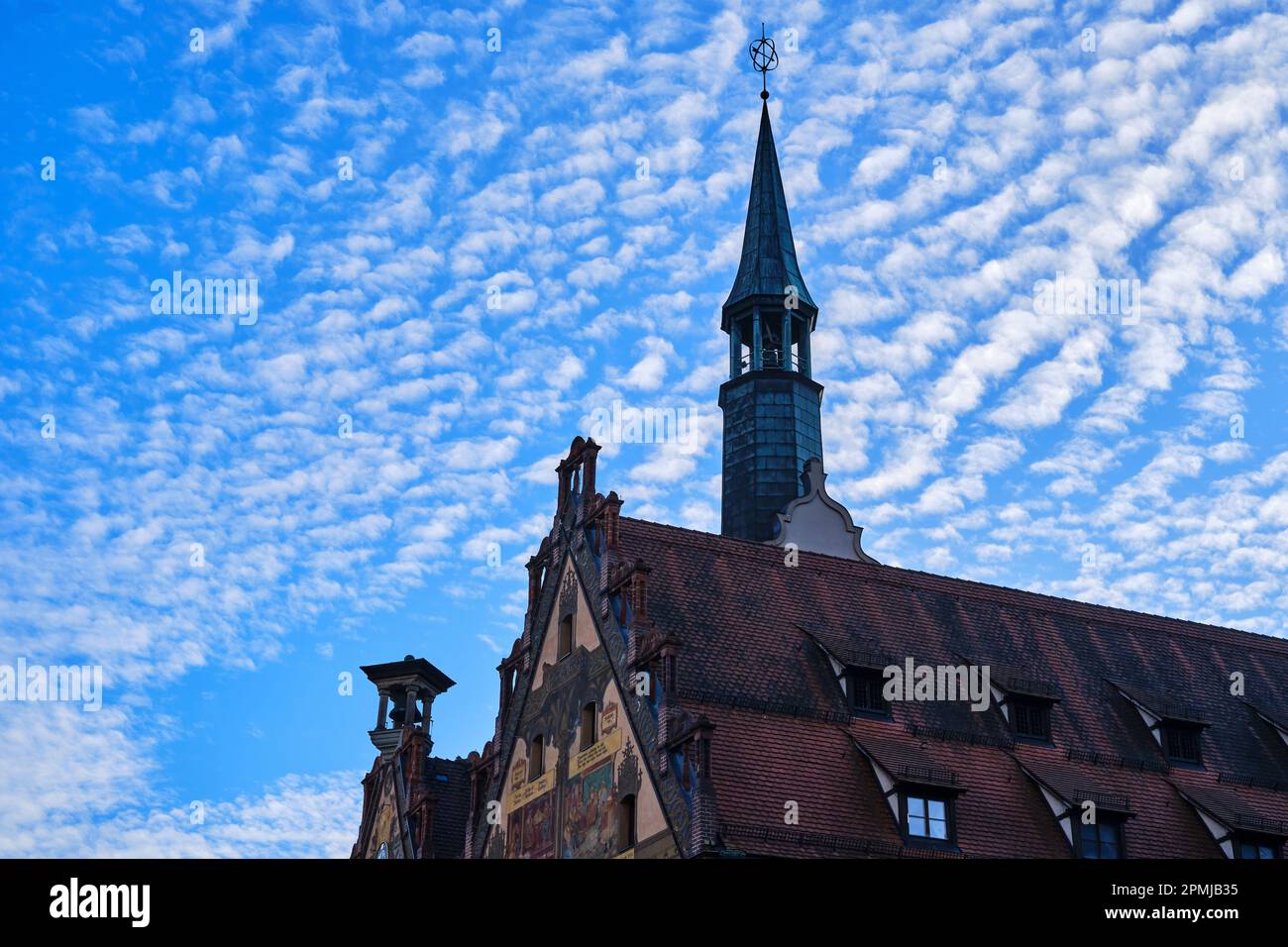 The old historical medieval City Hall of Ulm, Baden-Wurttemberg ...