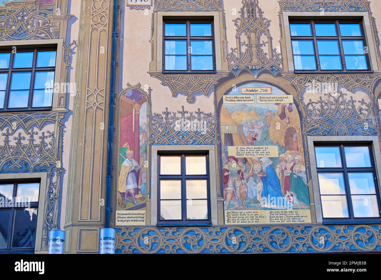 Ulm, Baden-Württemberg, Germany, Europe, east face of the historic City ...