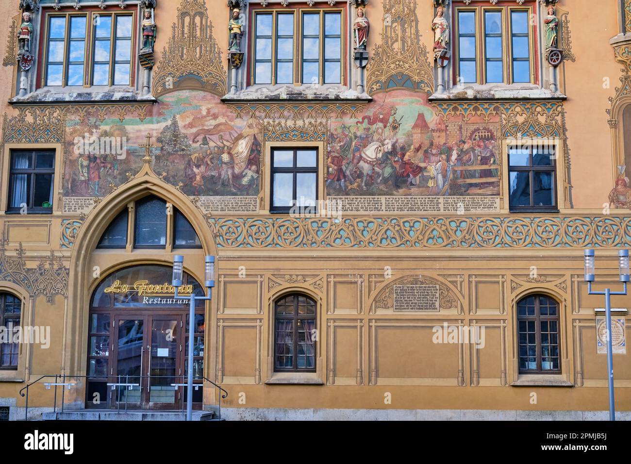 Ulm, Baden-Württemberg, Germany, Europe, south face of the historic ...