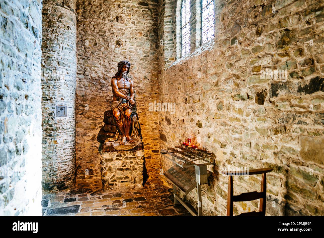 Captive Christ statue. St Basil chapel. The Basilica of the Holy Blood ...