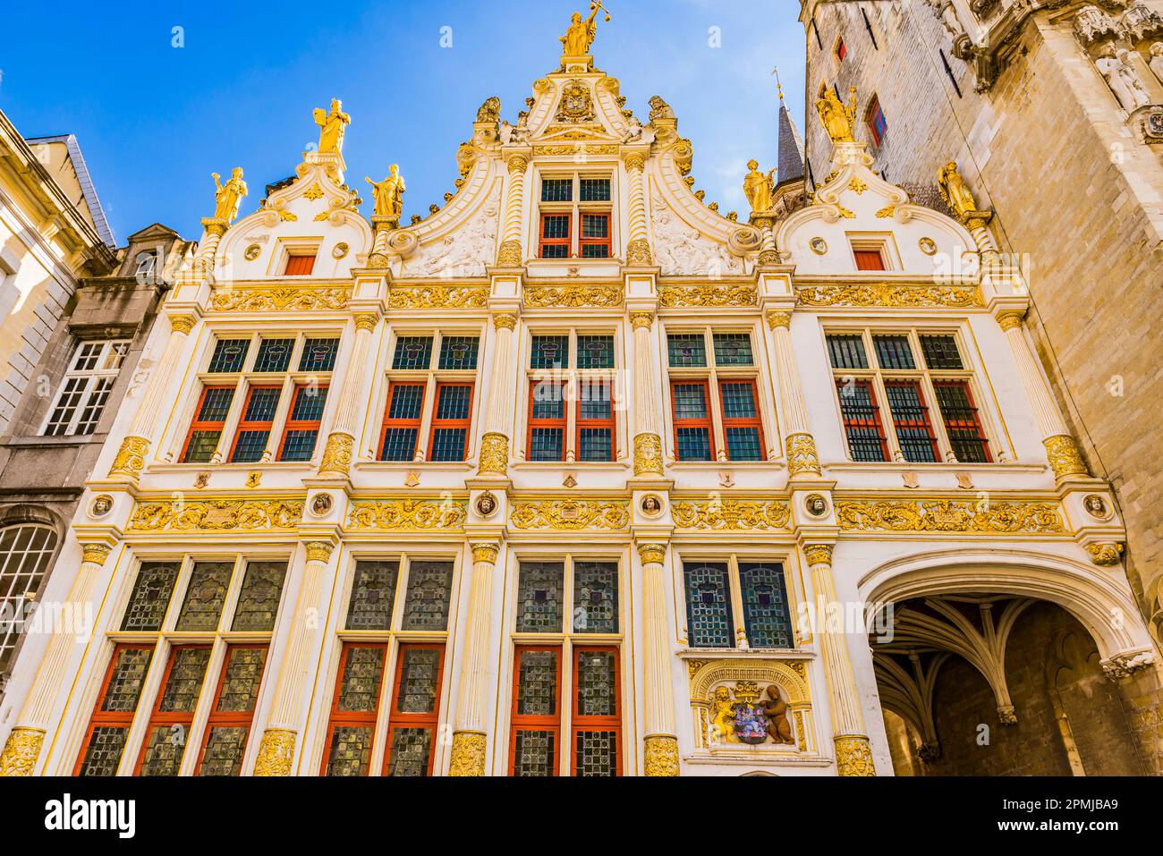 Facade detail.The Brugse Vrije was a castellany in the county of ...