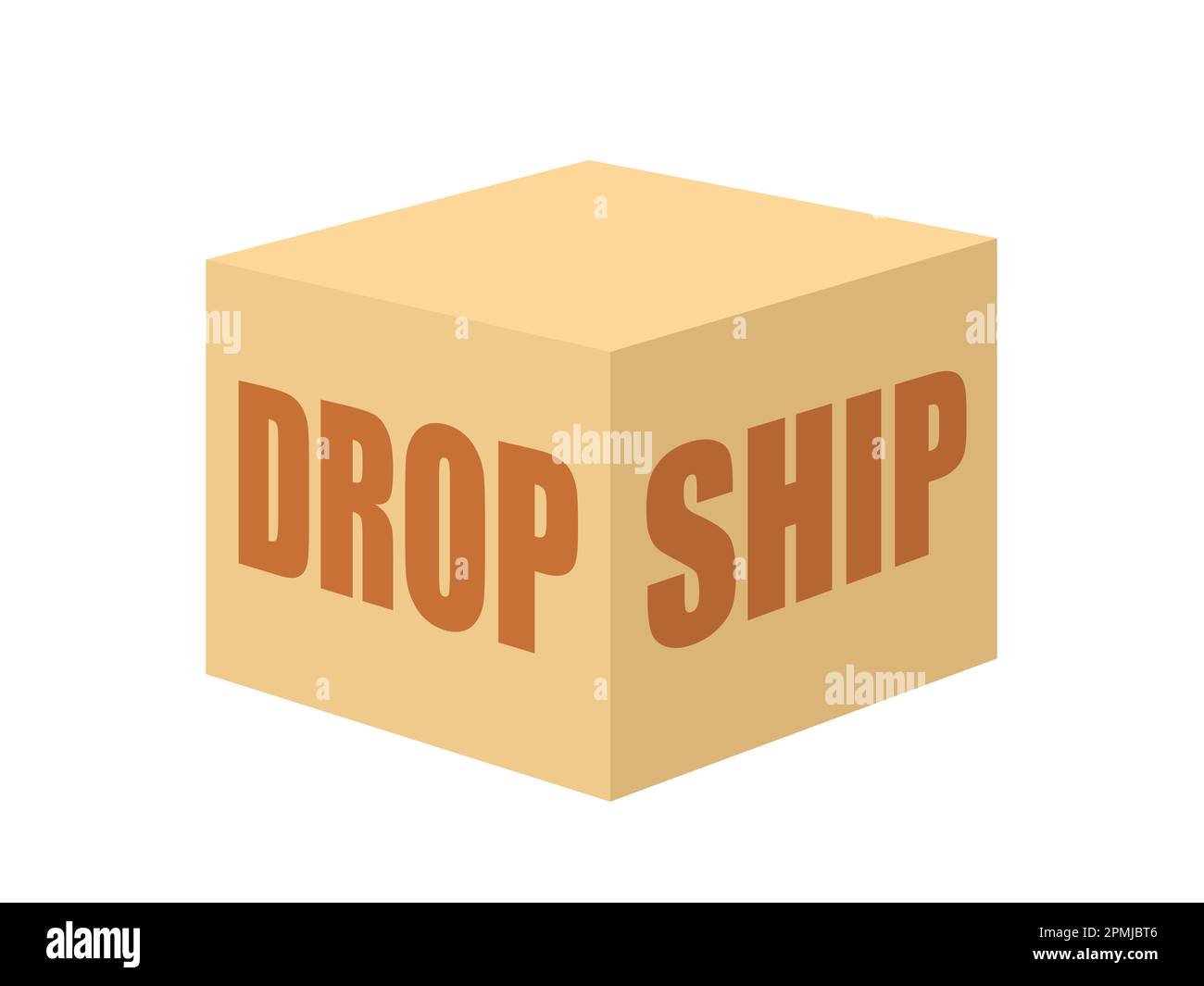 Drop shipping - business model of delivering package and box with good ...