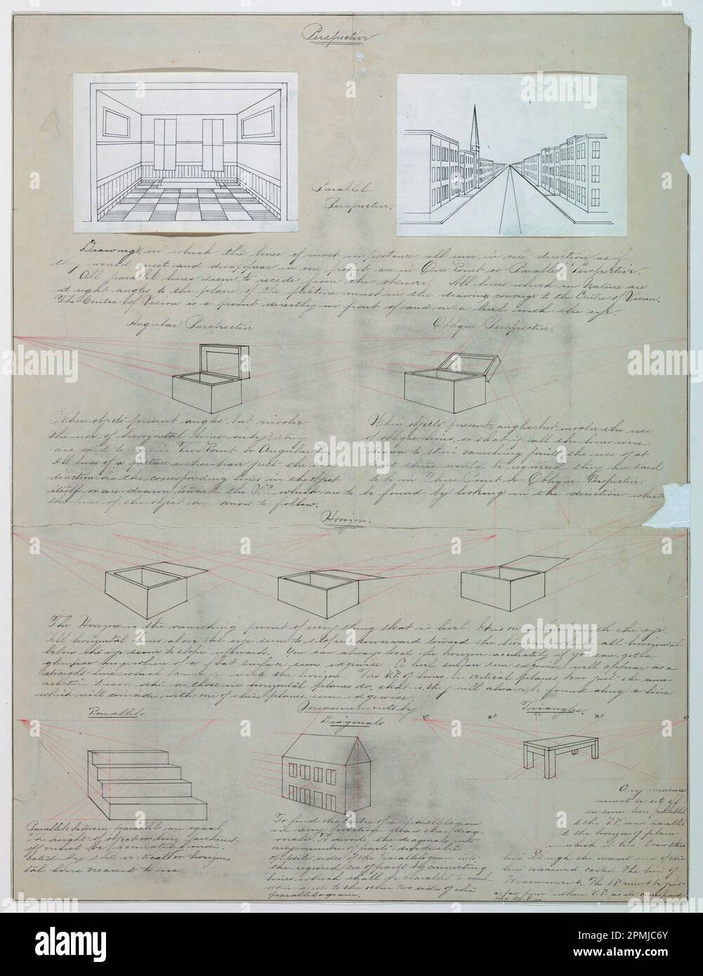 One point perspective drawing hi-res stock photography and images - Alamy