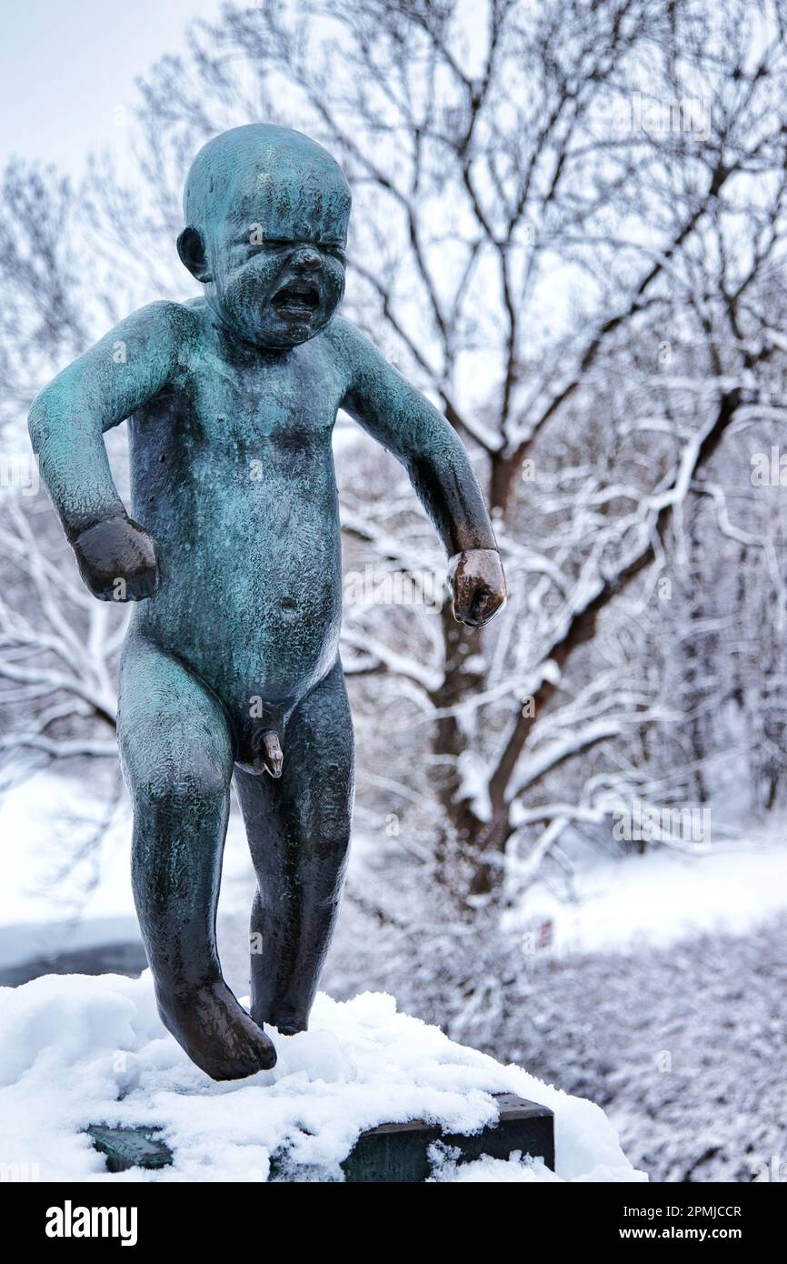 Vigeland Sculpture Park Oslo Norway The Angry Boy On Statue In The Vigeland Sculpture Park Oslo Norway The Angry Boy On Statue In The
