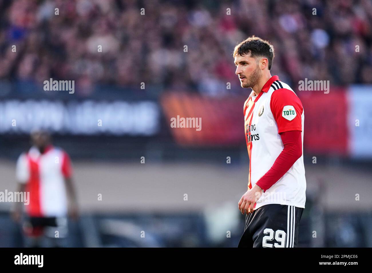 Rotterdam, Netherlands. April 13, 2023. Santiago Gimenez of Feyenoord ...