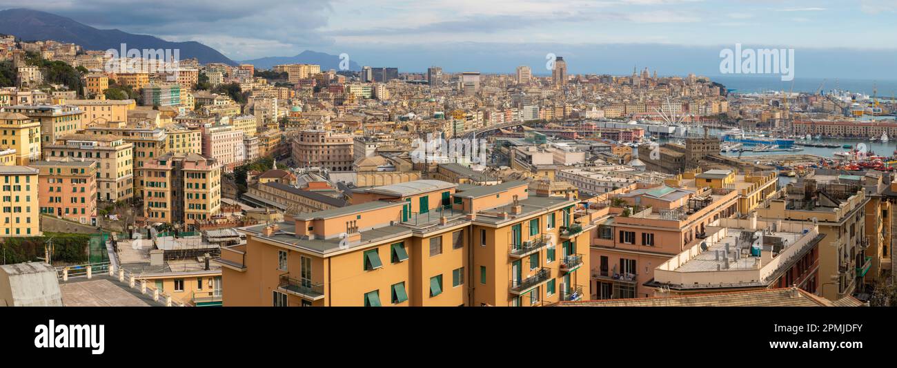 Sunset genova liguria italy hi-res stock photography and images - Alamy