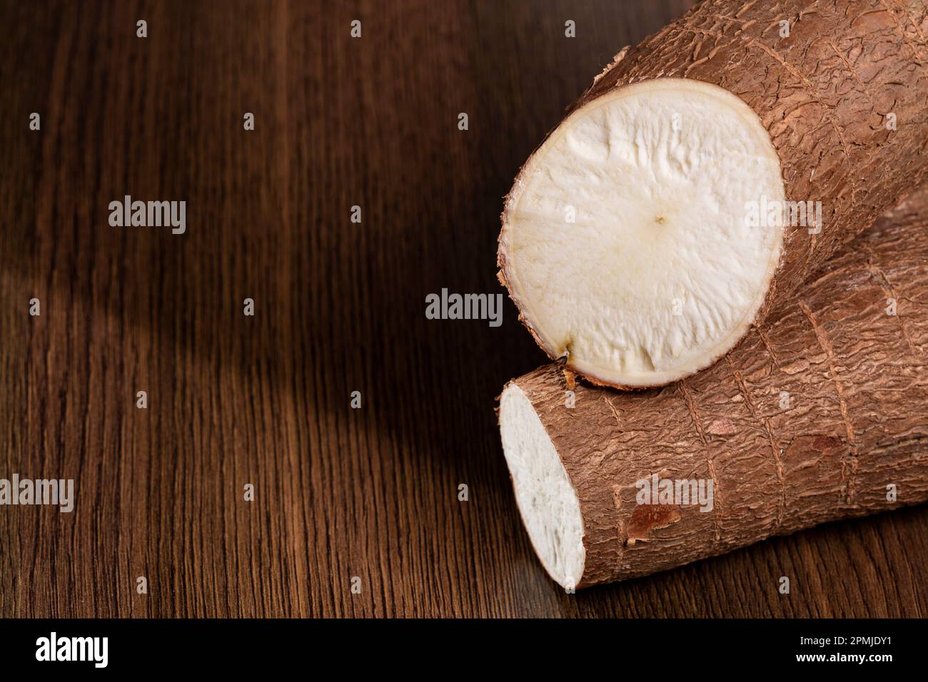 Fresh Organic Cassava Root - Manioc Esculenta; On White Background ...
