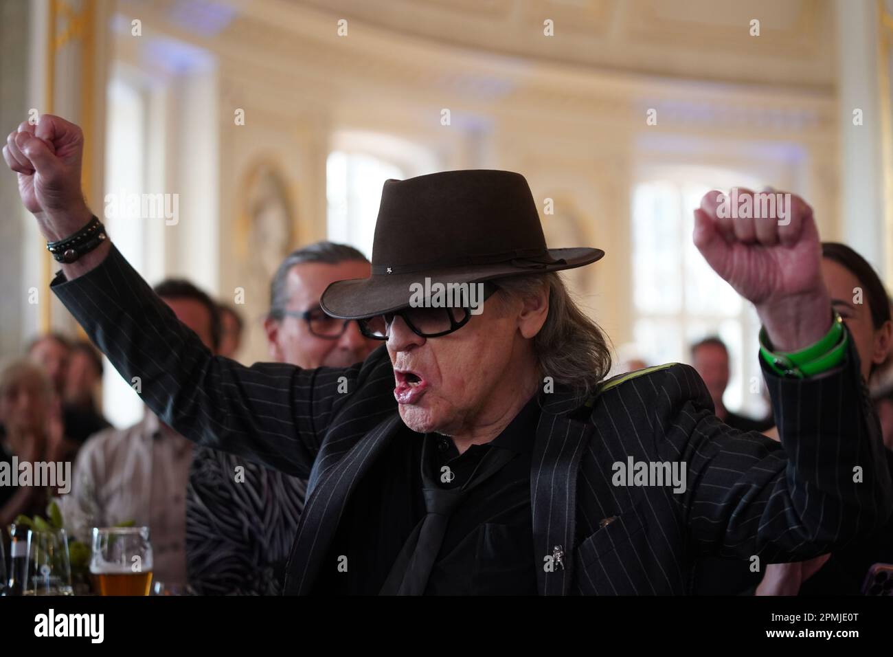 Hamburg, Germany. 13th Apr, 2023. Singer and musician Udo Lindenberg ...